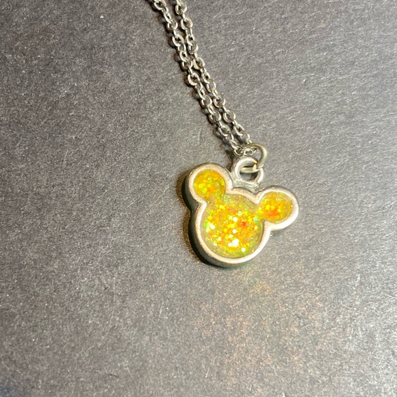 Disney | Jewelry | Disney Mickey Mouse Silver Toned Necklace With ...